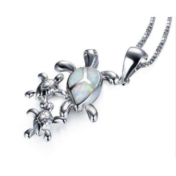 Hand Crafted | Jewelry | Whitemom Baby Turtlesopal Necklace | Poshmark